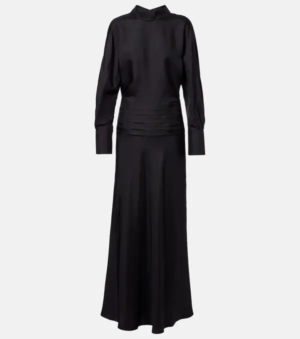 RÓHE Silk Gown - Black