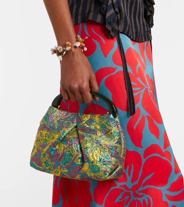 Dries Van Noten Jacquard Top-handle Bag