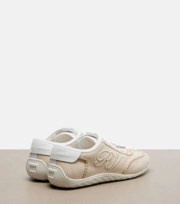 ROGER VIVIER Viv Up Low-top Sneakers - Beige