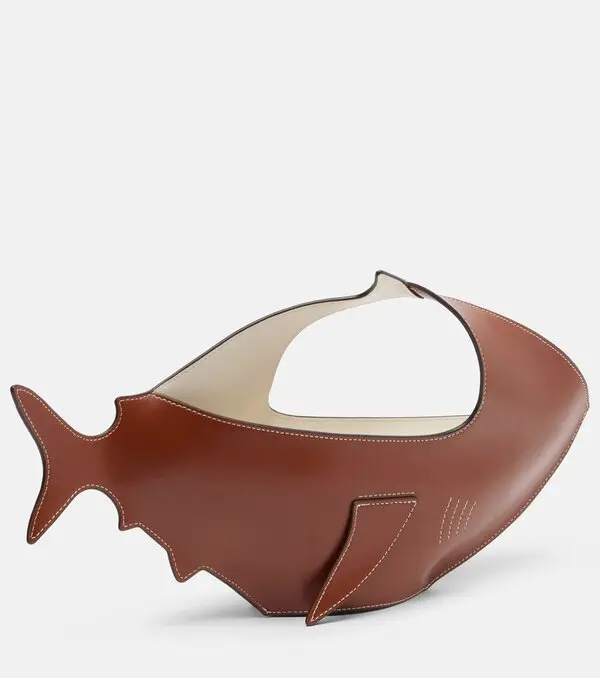 Staud Shark Leather Top-handle Bag