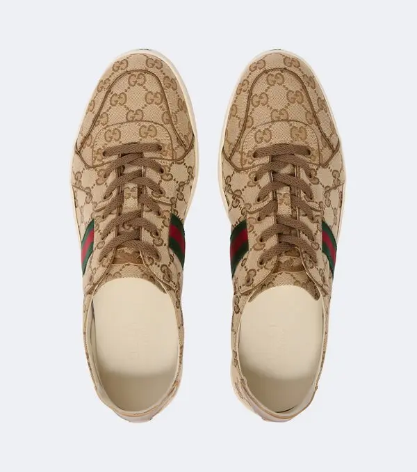 Gucci Stretch Gg Canvas Low-top Sneakers