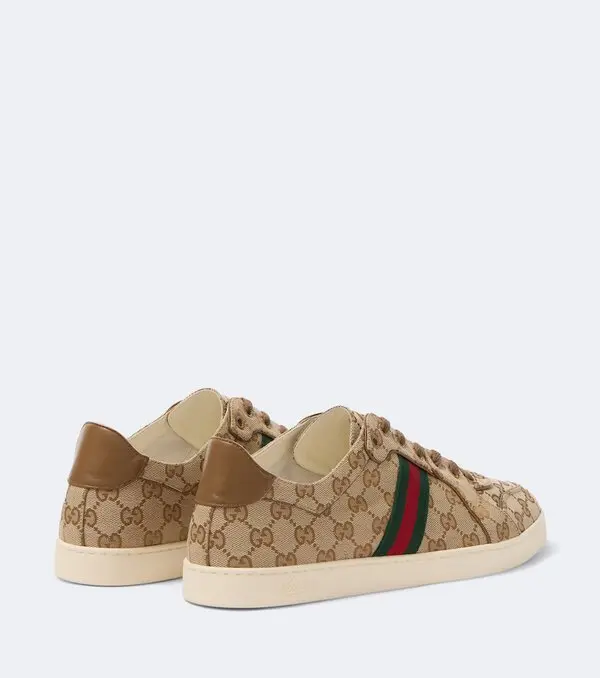 Gucci Stretch Gg Canvas Low-top Sneakers