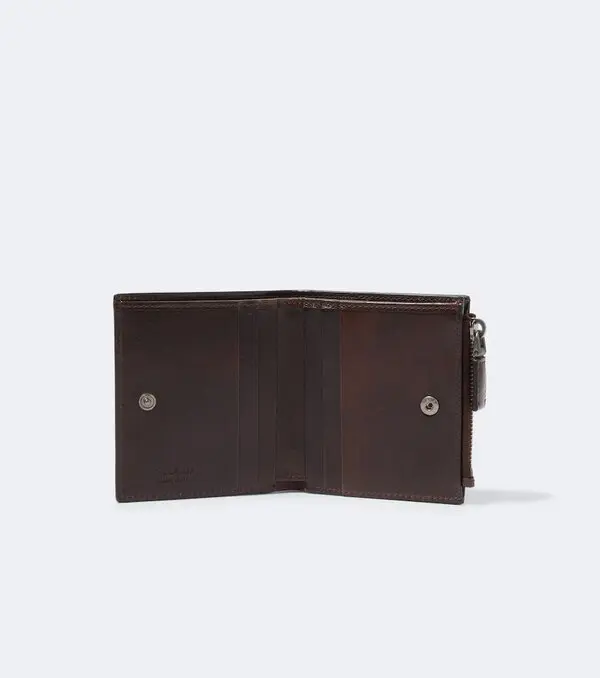 Prada Leather Wallet - Brown