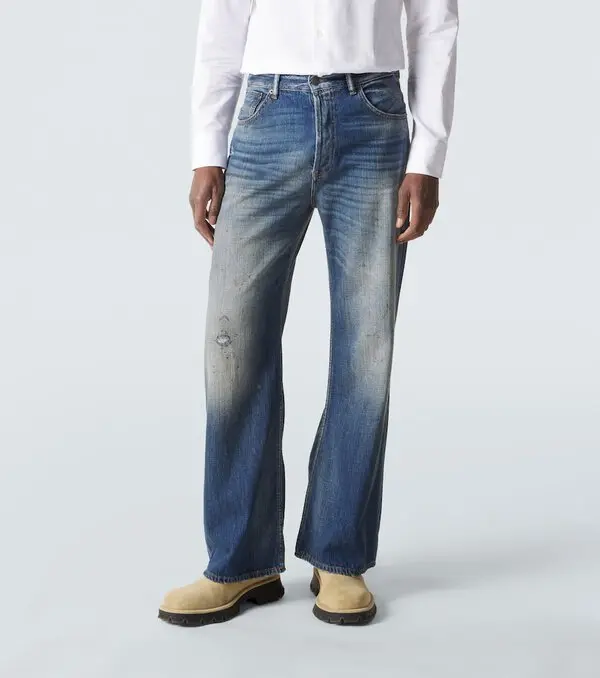 Acne Studios 2021 Distressed Wide-leg Jeans