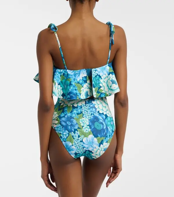 ALEMAIS Alémais Margo Floral Ruffled Swimsuit