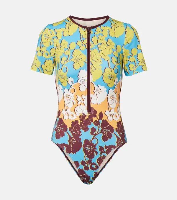 ALEMAIS Alémais Splice Floral Swimsuit - Multicoloured