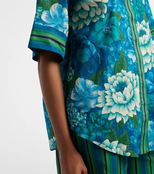 ALEMAIS Alémais Margo Oversized Printed Cotton Shirt - Multicoloured