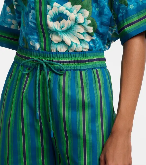 ALEMAIS Alémais Margo Printed Cotton Wide-leg Pants