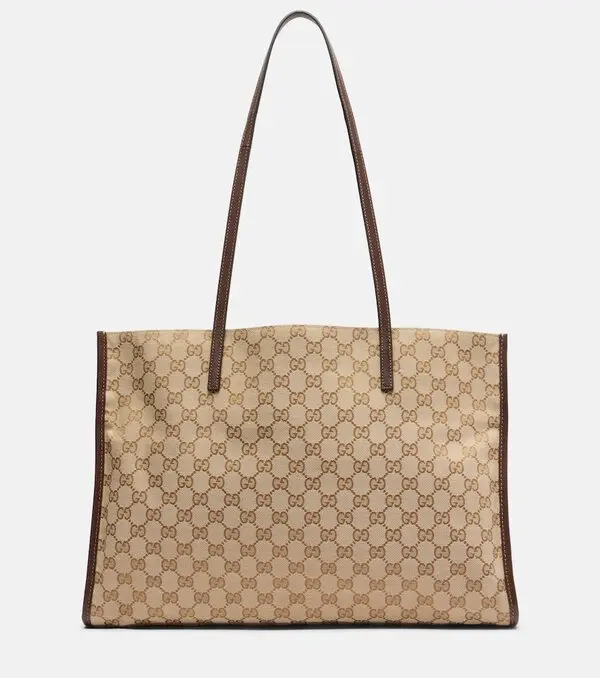 Gucci Gg Canvas Shopper - Beige