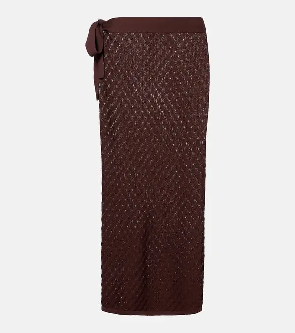 Melissa Odabash Dawn Knitted Wrap Skirt