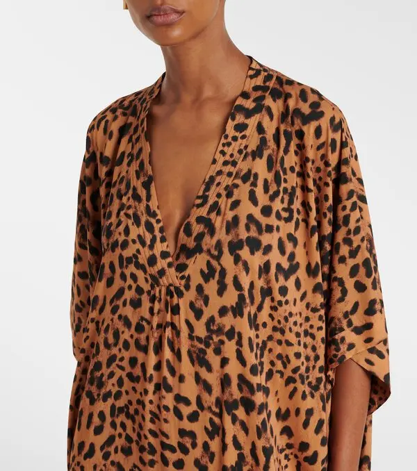 Melissa Odabash Vanessa Leopard-print Kaftan
