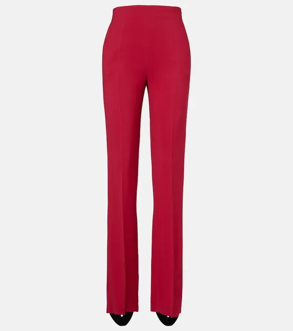 Valentino Garavani Crêpe Straight Pants - Pink