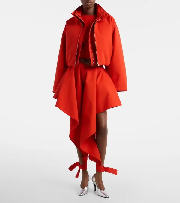 Alaïa Laye Cotton Bomber Jacket