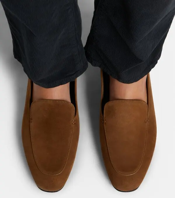 THE ROW Adam Suede Loafers - Brown