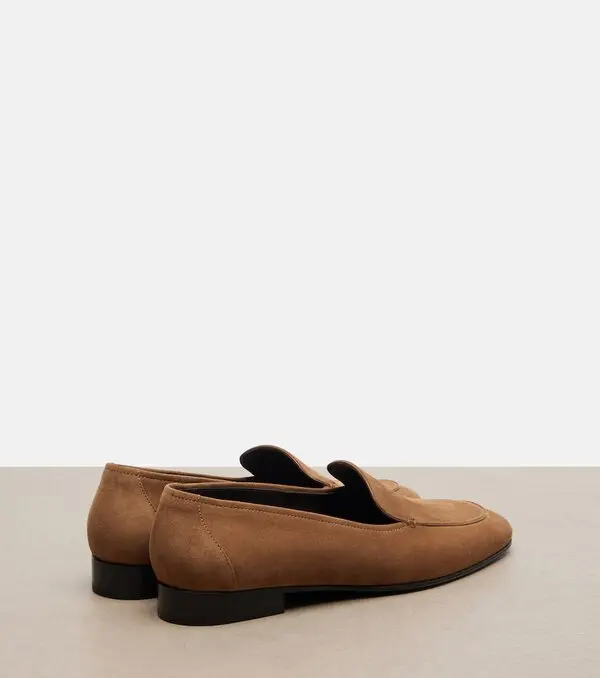 THE ROW Adam Suede Loafers - Brown