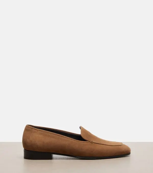 THE ROW Adam Suede Loafers - Brown