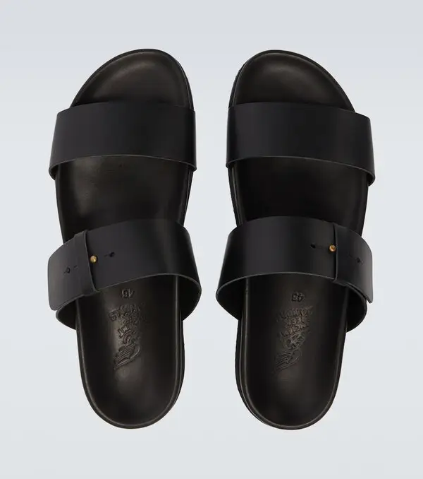 ANCIENT GREEK SANDALS Kimon Leather Sandals - Black