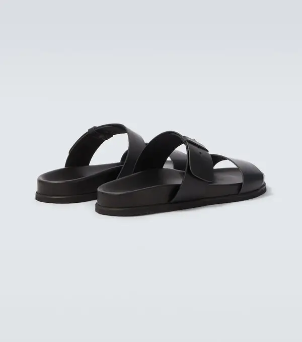 ANCIENT GREEK SANDALS Kimon Leather Sandals - Black