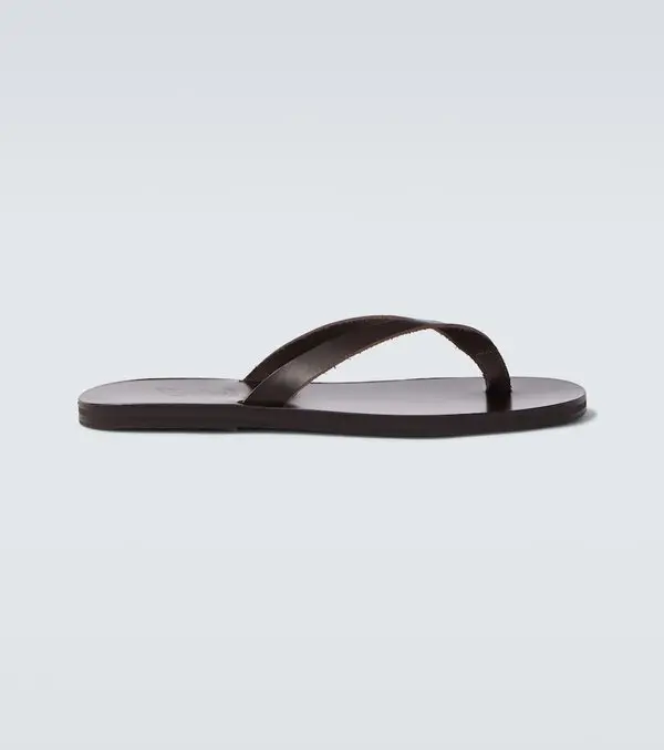 ANCIENT GREEK SANDALS Solon Leather Thong Sandals - Brown
