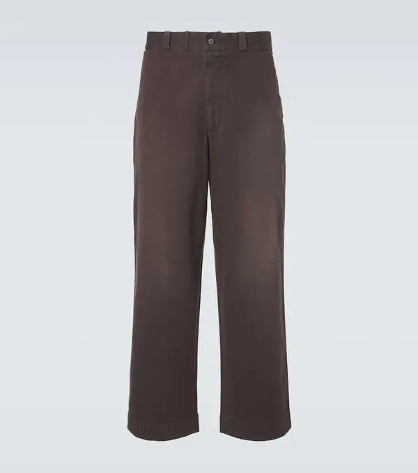 A.PRESSE Vintage Cotton Wide-leg Pants