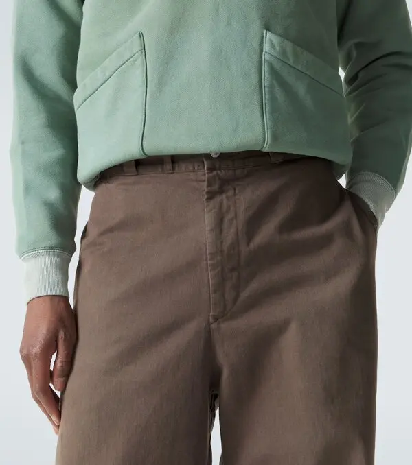 A.PRESSE Vintage Cotton Wide-leg Pants