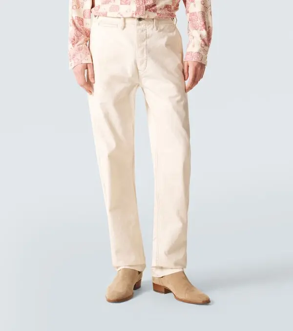 Ralph Lauren Cotton Canvas Straight Pants