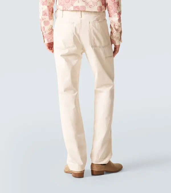 Ralph Lauren Cotton Canvas Straight Pants