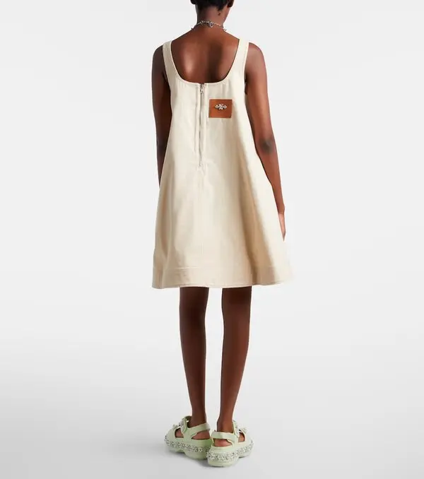 Simone Rocha Embellished Cotton Minidress