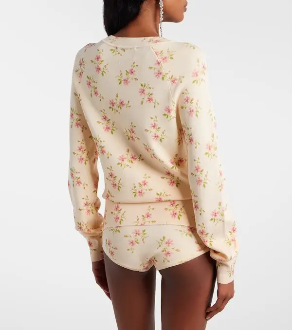 Simone Rocha Floral Viscose-blend Shorts