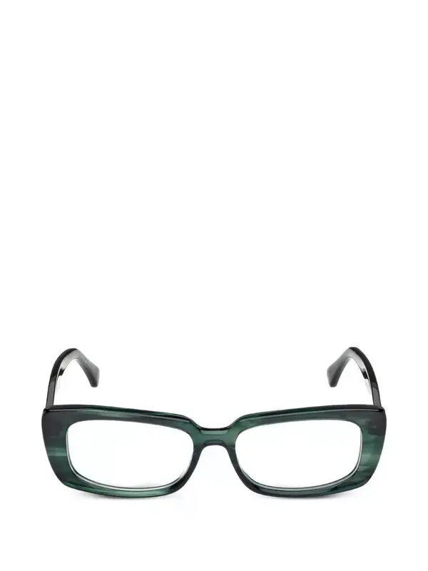 Max Mara Rectangle-frame Glasses - Green