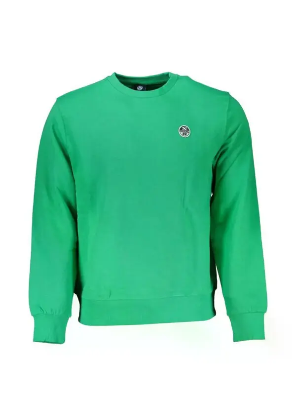NORTH SAILS Logo-patch Crew-neck Sweater - Green
