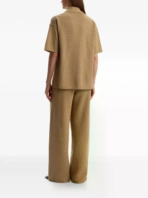 12 STOREEZ Elasticated-waist Knitted Trousers