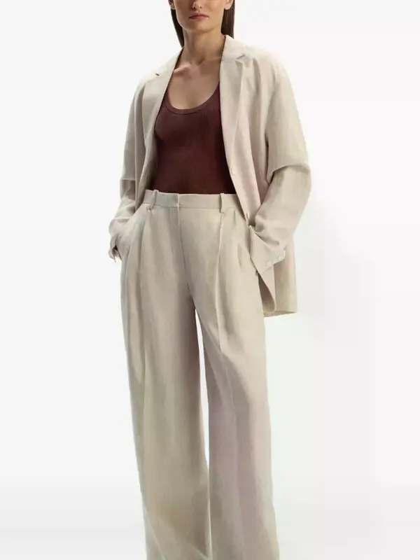 12 STOREEZ Pleated Wide Leg Trousers