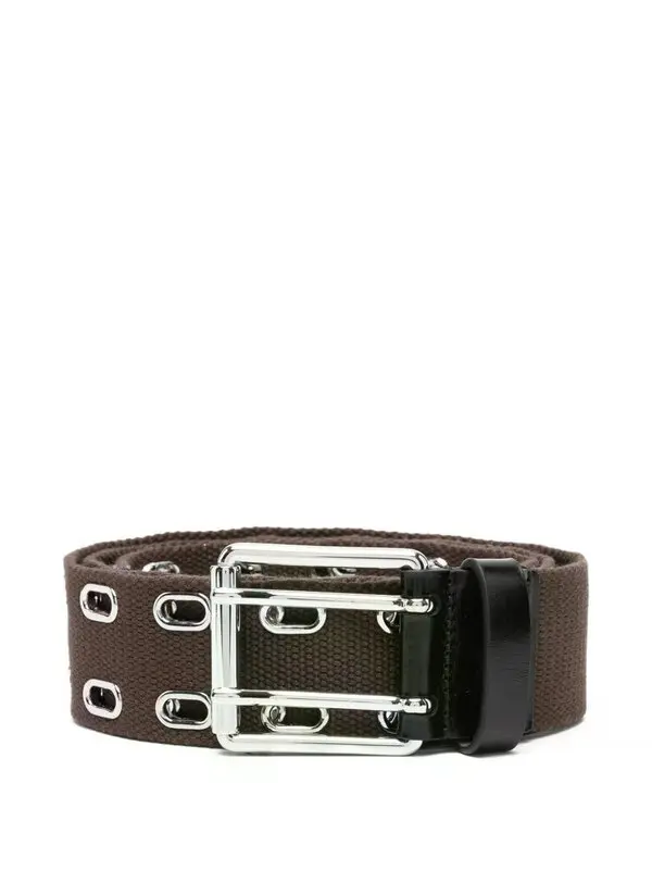 IRO PARIS Eyelet Embellished Belt - Brown