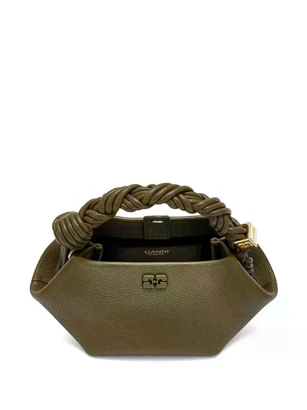 GANNI Mini Bou Tote Bag - Green