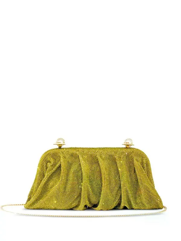 Benedetta Bruzziches Venus La Grande Crystal-embellished Clutch Bag - Green
