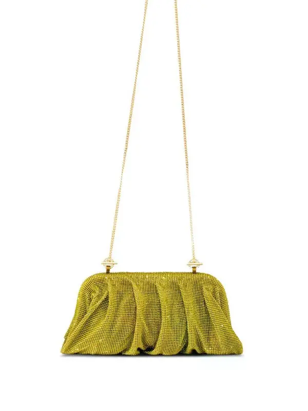 Benedetta Bruzziches Venus La Grande Crystal-embellished Clutch Bag - Green