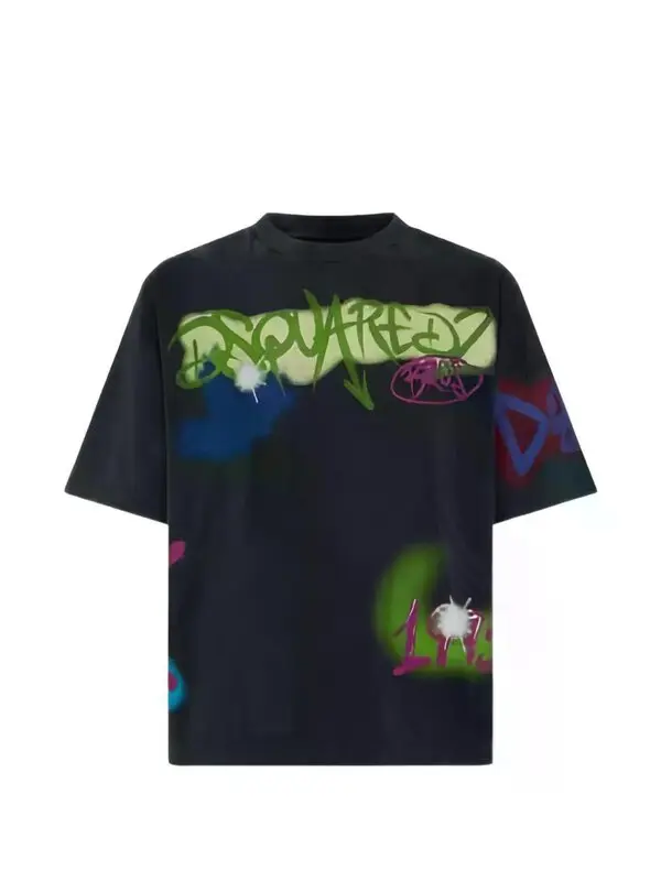 Dsquared2 Graffiti-print T-shirt - Black