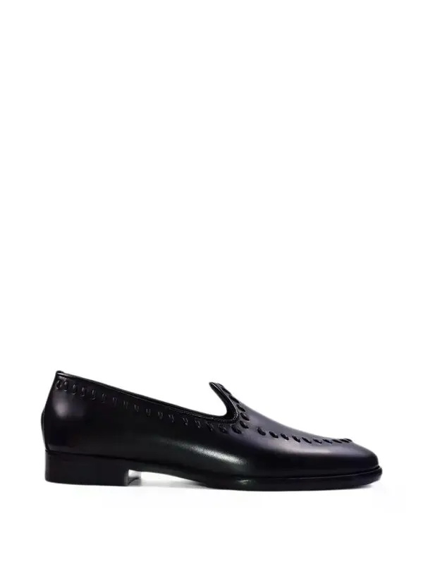 EDHEN MILANO Embossed Leather Loafers