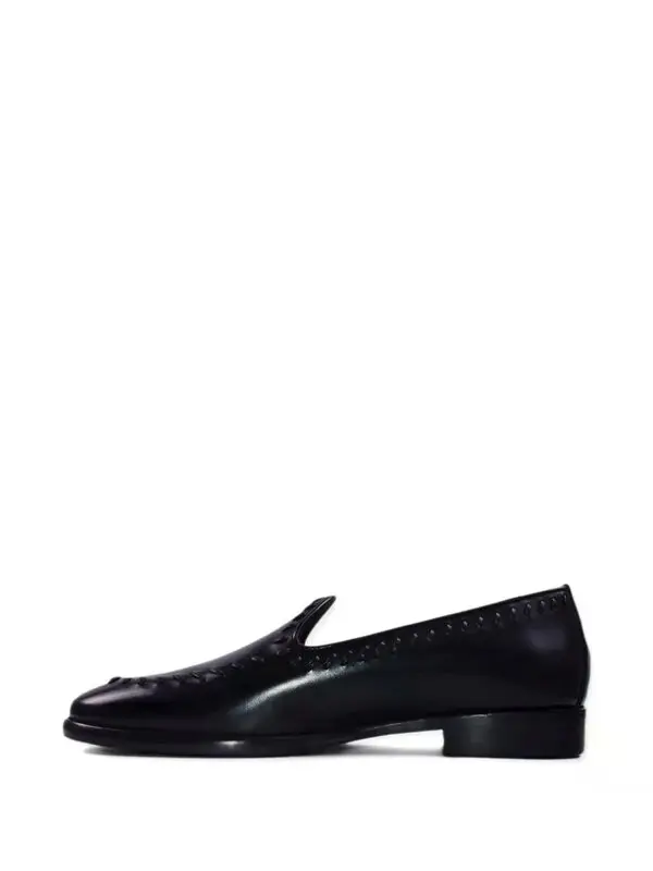 EDHEN MILANO Embossed Leather Loafers