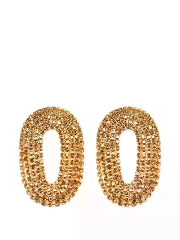 SILVIA GNECCHI Liberty Crystal-embellished Earrings - Gold