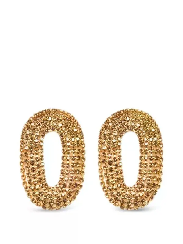 SILVIA GNECCHI Liberty Crystal-embellished Earrings - Gold