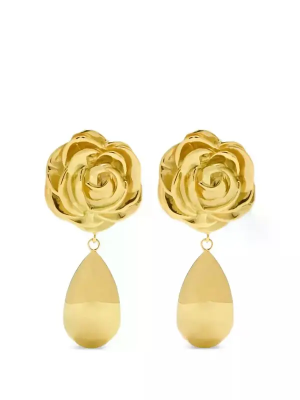 Magda Butrym Rose Teardrop Earrings - Gold