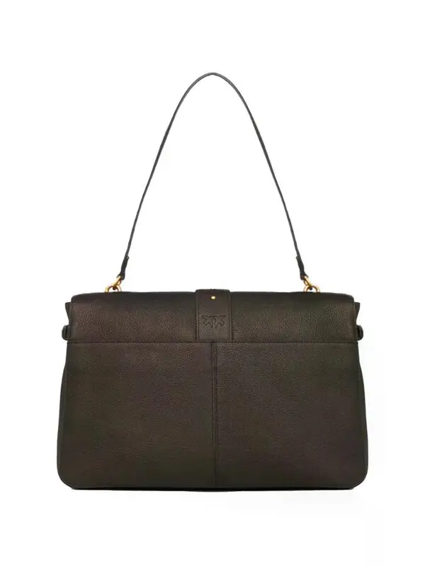 Pinko Slouchy Leather Shoulder Bag - Brown