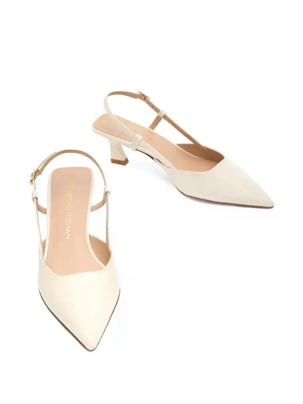 STUART WEITZMAN Vinnie Pointed-toe Sandals - Neutrals