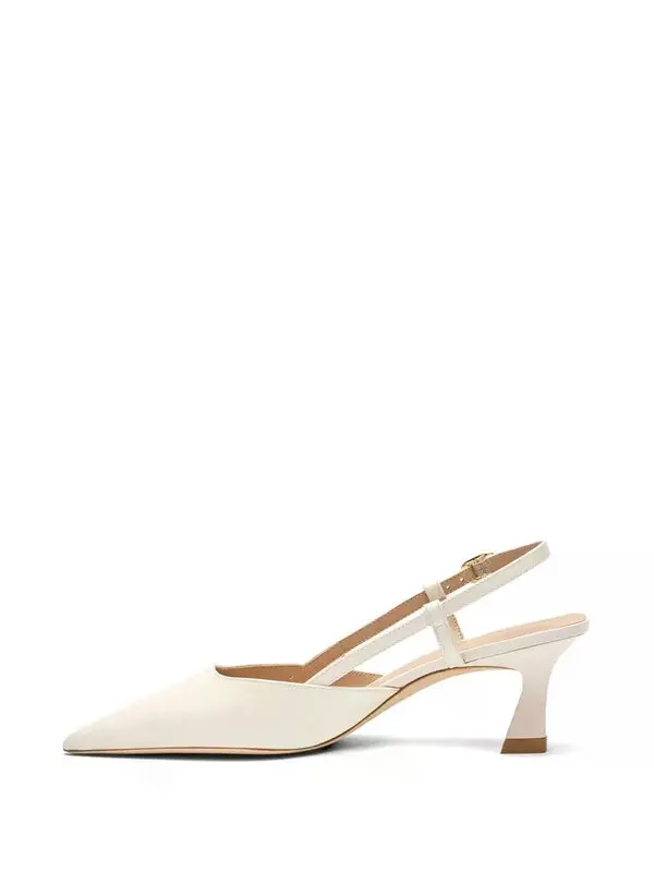 STUART WEITZMAN Vinnie Pointed-toe Sandals - Neutrals