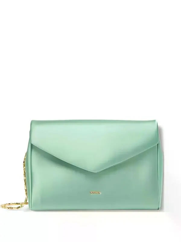 Max Mara Satin Envelope Shoulder Bag - Green