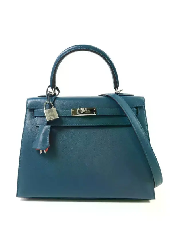 Hermès 25 Kelly Shoulder Bag - Green