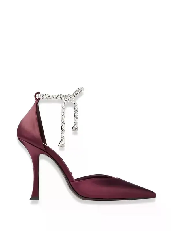 JIMMY CHOO Stevie Crystal-embellished Pumps - Purple
