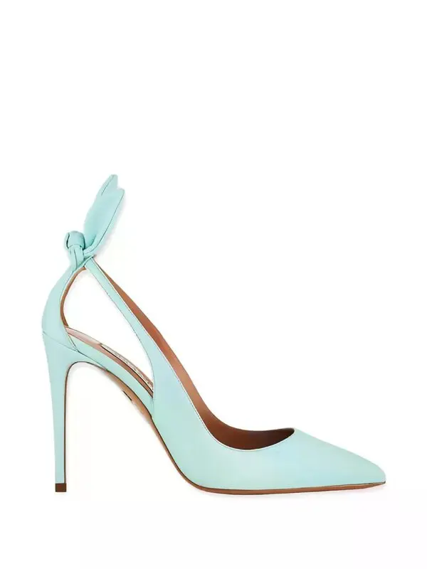 AQUAZZURA Deneuve Bow-detail Pumps - Blue